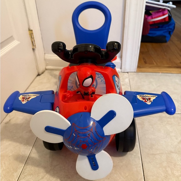 Toys | Spiderman Rideon Airplane Toy Red And Blue | Poshmark